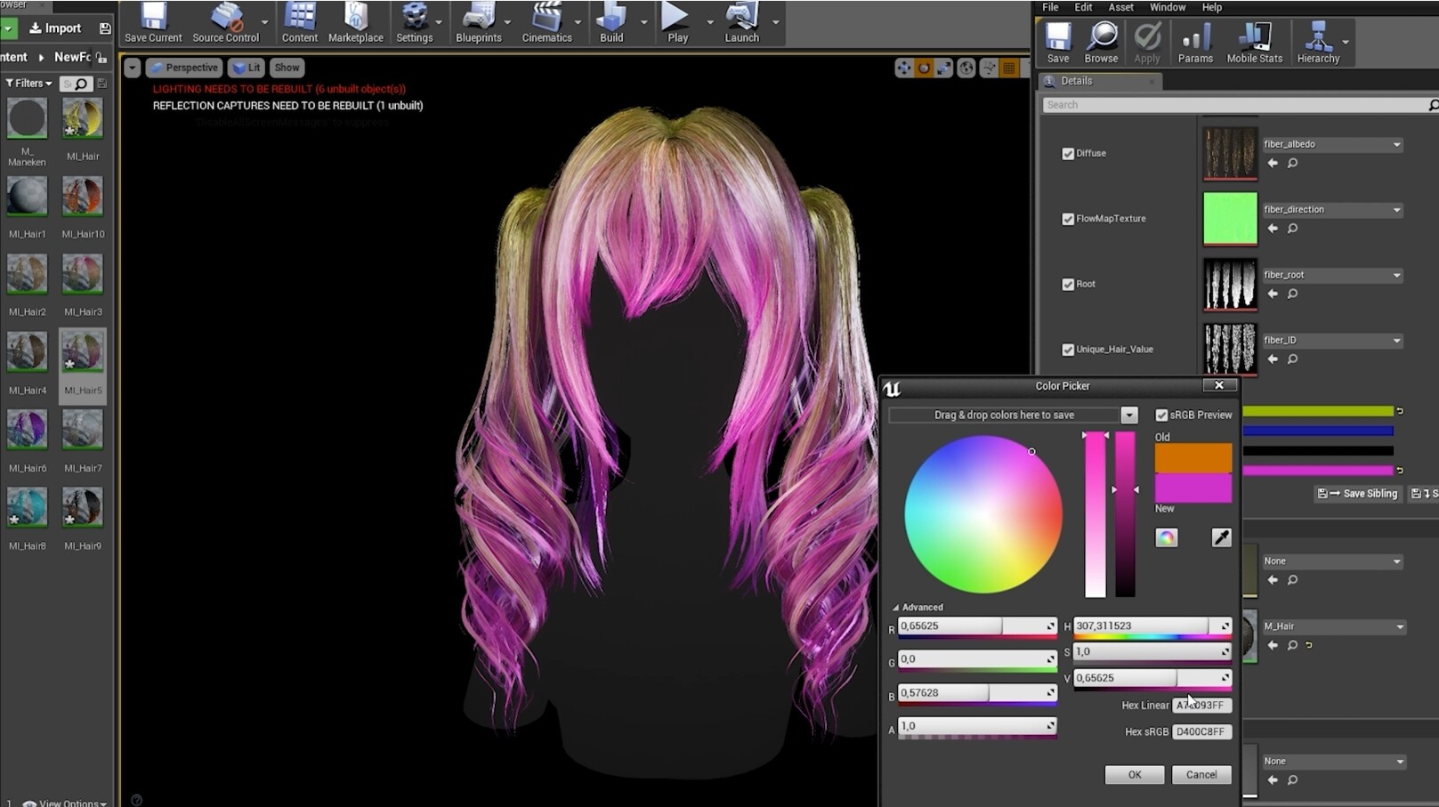 ArtStation - Game ready stylize hairstyle with tails | Game Assets