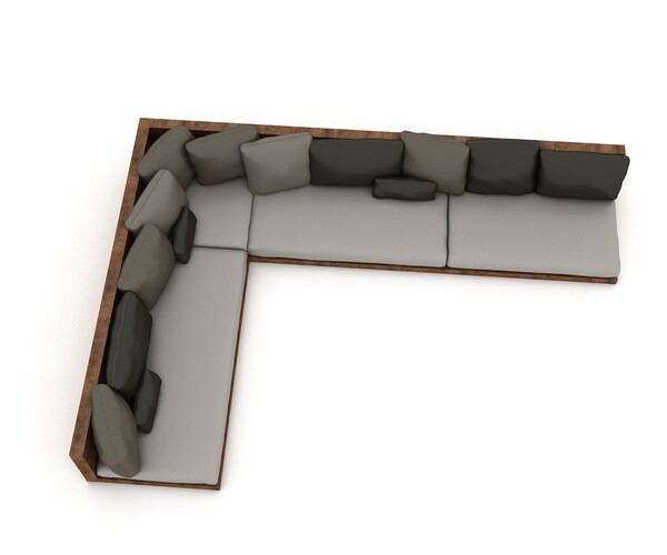 ArtStation - corner seat 05 model | Game Assets