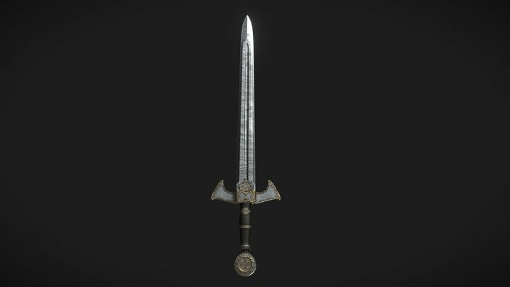 ArtStation - Gothic Bastard Sword | Game Assets