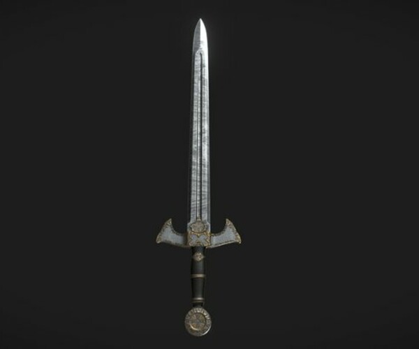 ArtStation - Gothic Bastard Sword | Game Assets