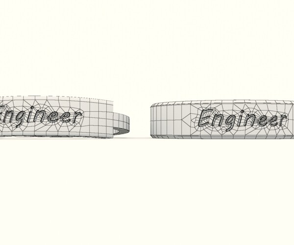 ArtStation - Engineer Couple Ring Gold | Resources