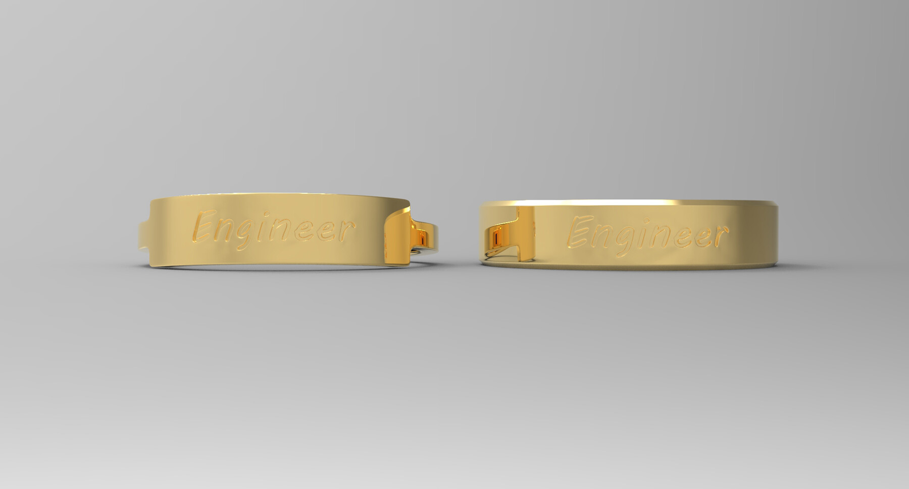 ArtStation - Engineer Couple Ring Gold | Resources