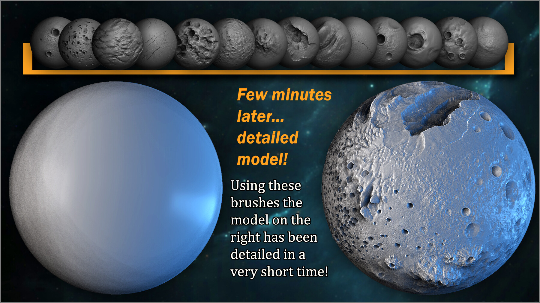 ArtStation - Alien Planet Maker 300 ZBrush Brushes 60 Alphas and 50 ...