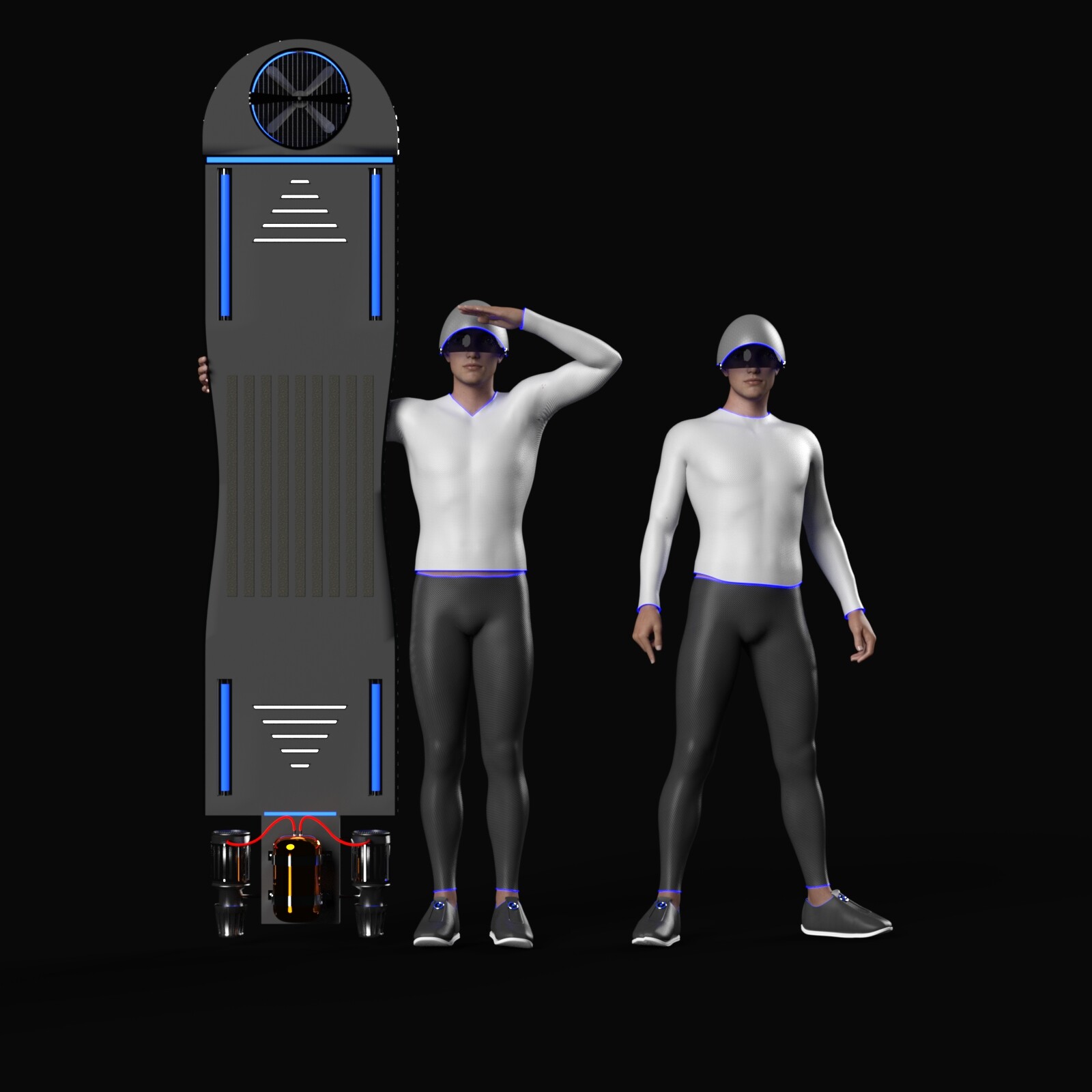 ArtStation - Cyber Ranger for Genesis 8 and 8.1 Male | Game Assets