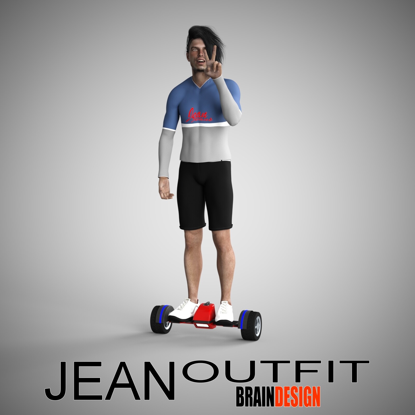 ArtStation - Jean Outfit for Genesis 8 and Male | Game Assets