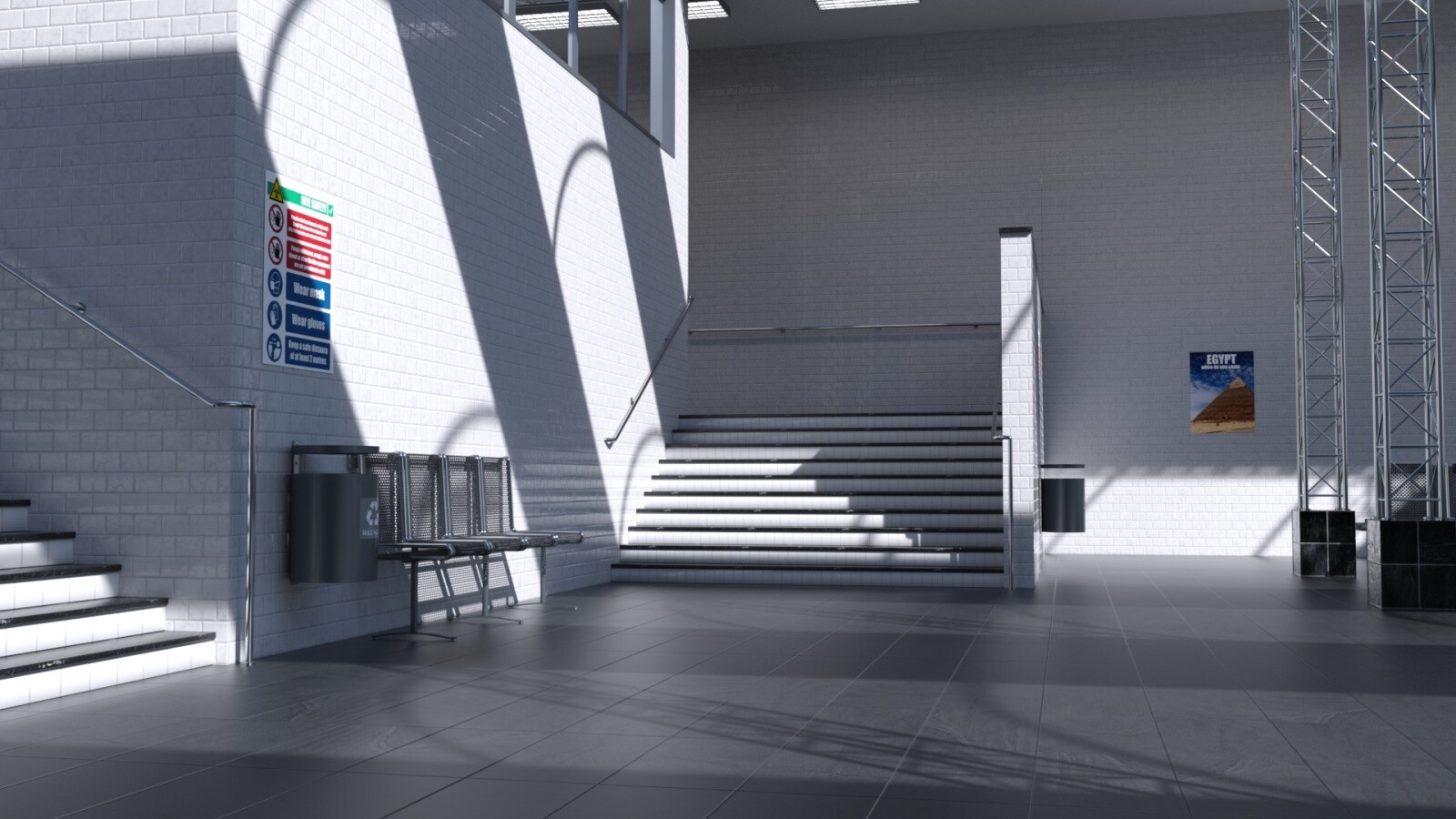 ArtStation - Waiting Hall | Game Assets