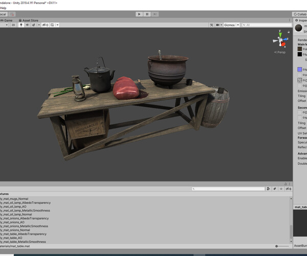 ArtStation - Game Asset - Table for preparing the stew | Game Assets