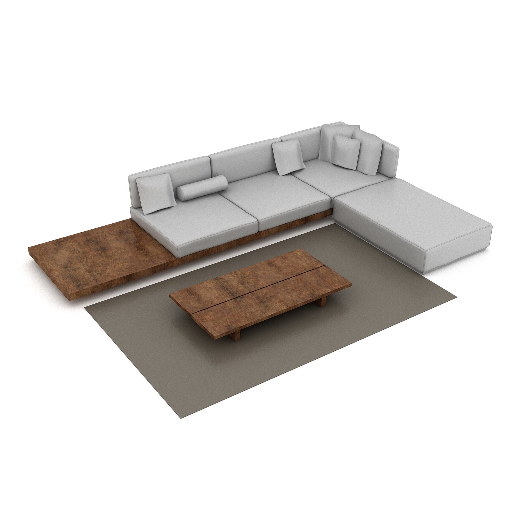 ArtStation - 3D corner seat 07 | Game Assets