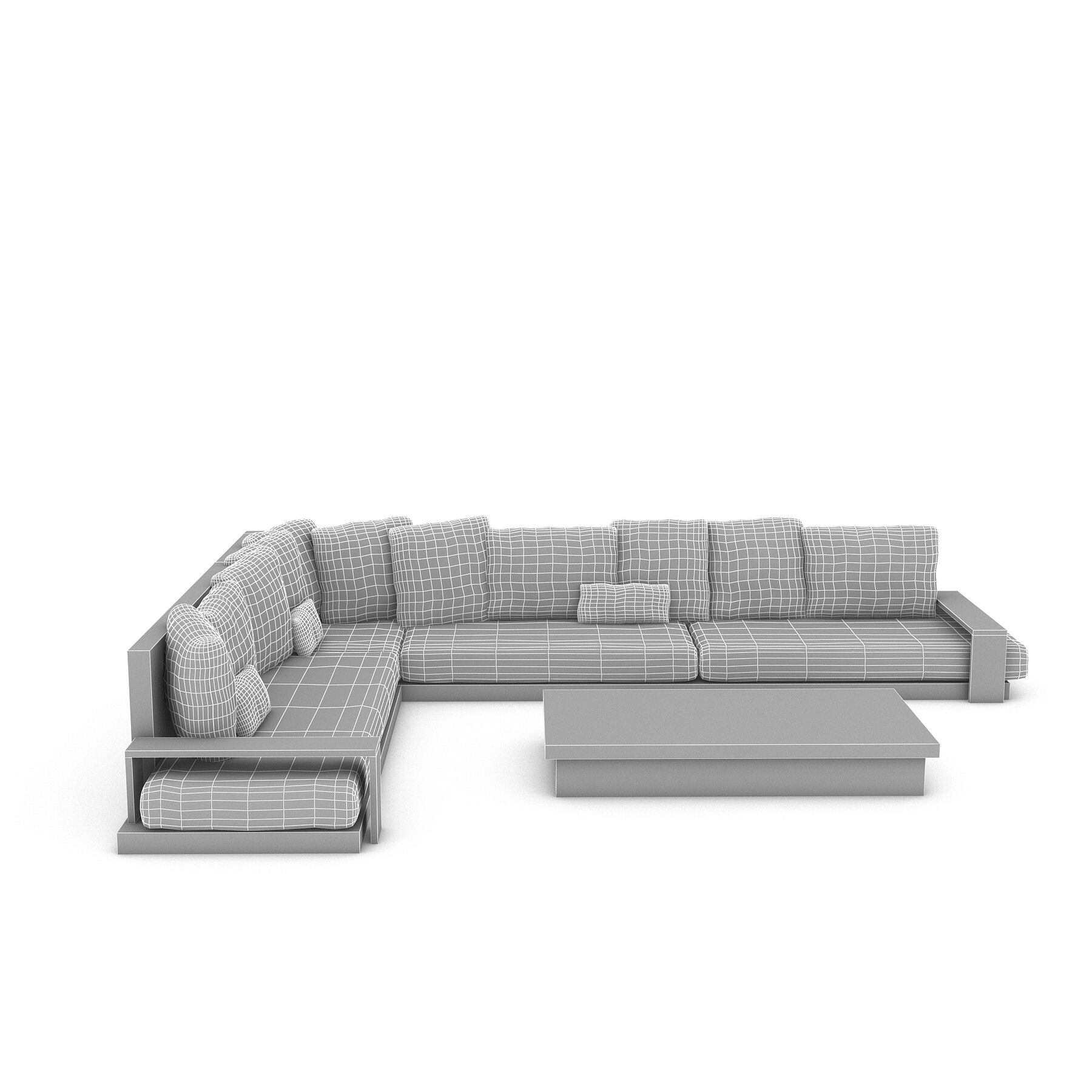 ArtStation - 3D corner seat 09 | Game Assets