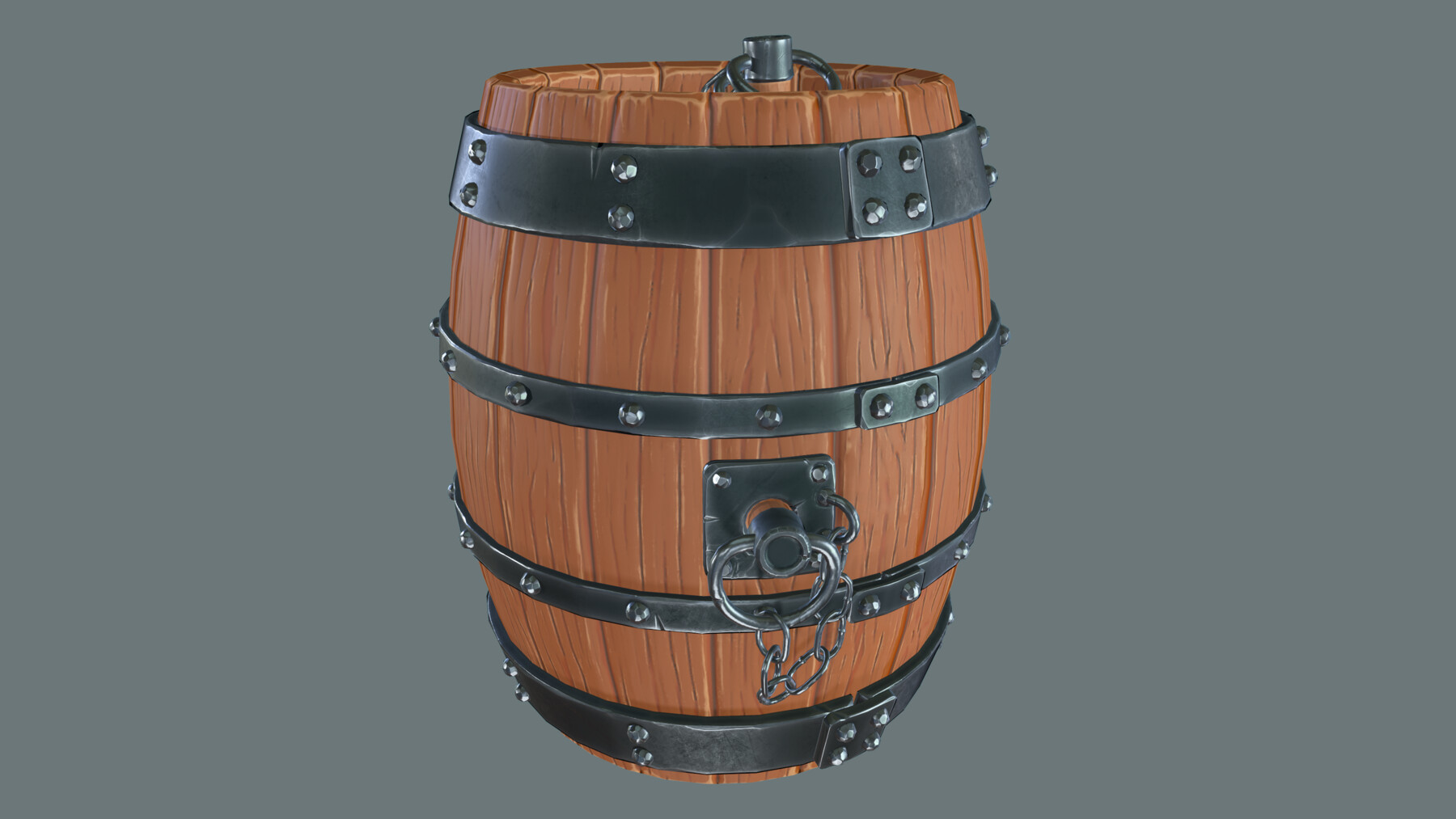 ArtStation - Stylized Old Wooden Barrel Prop | Game Assets