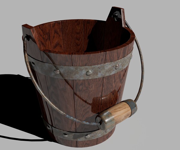ArtStation - 4K Wooden Bucket | Game Assets