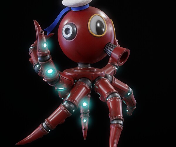 ArtStation - Octo-1 from Voltes V | Game Assets