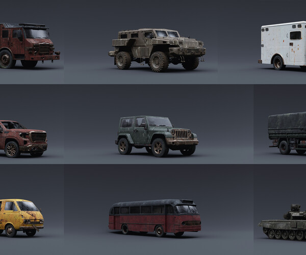ArtStation - APOCALYPSE VEHICLES | Game Assets