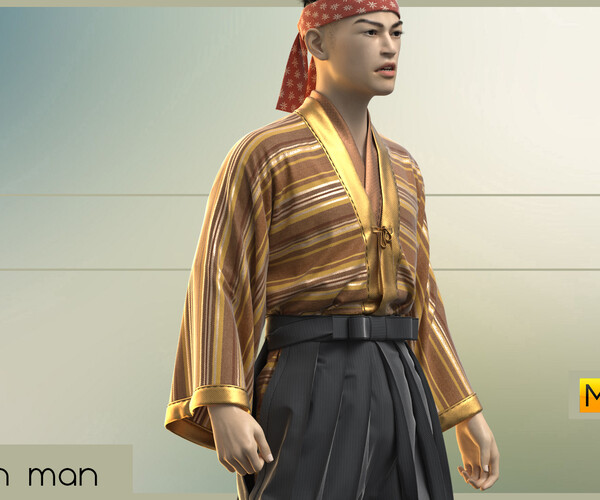 ArtStation - EASTERN MAN (complete male eastern style outfit made in ...