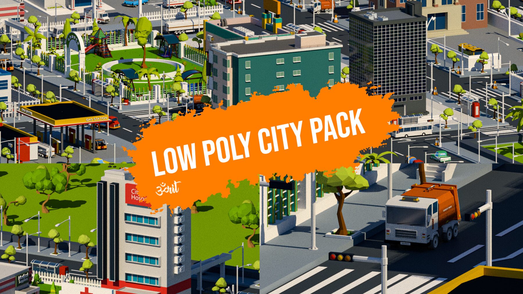 ArtStation - Low Poly City Pack | Resources