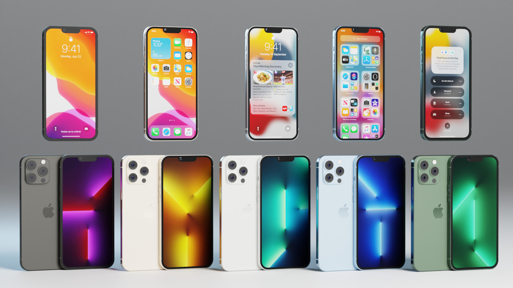 ArtStation - iphone 13 mobile phone All versions high-quality 3D model ...