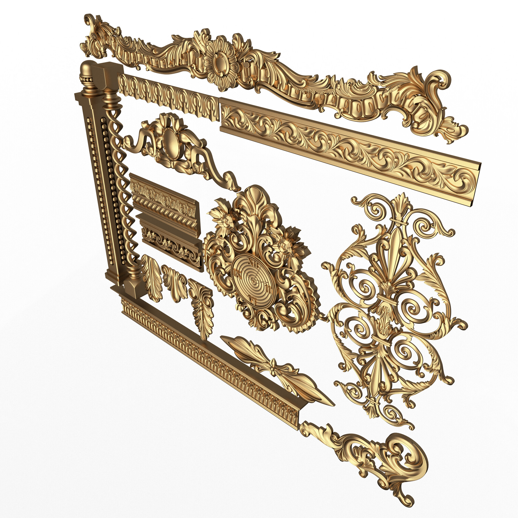 ArtStation - Collection of 16 Classic Carvings 02 | Resources