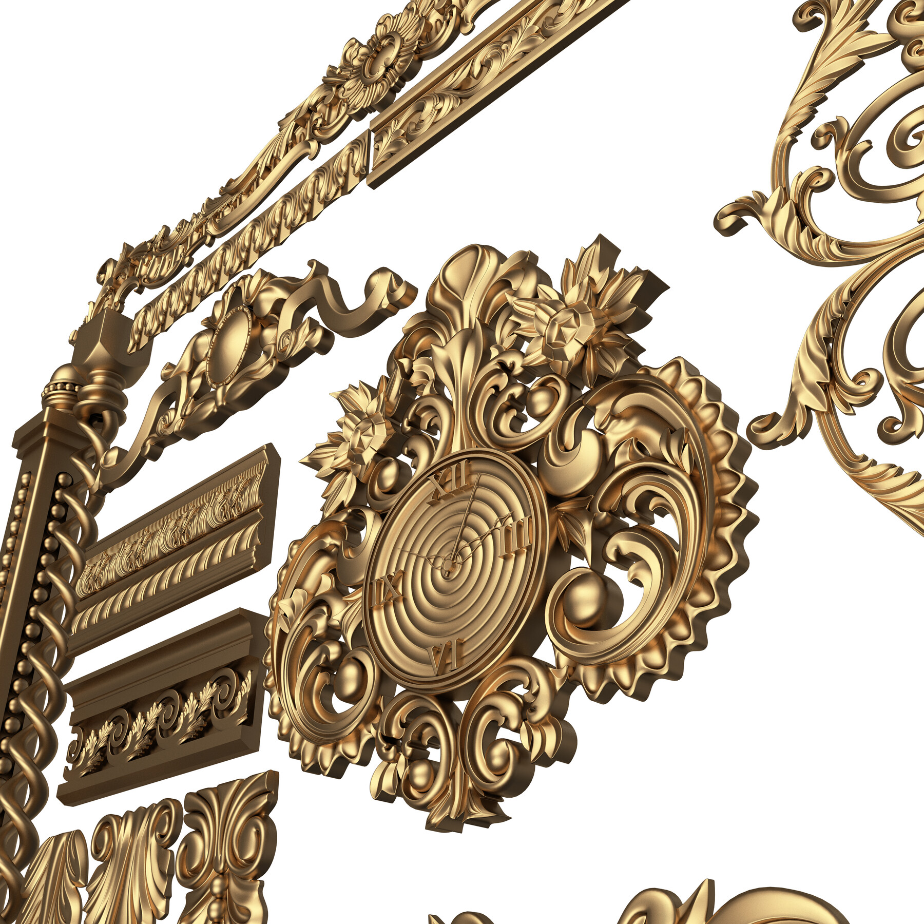 ArtStation - Collection of 16 Classic Carvings 02 | Resources