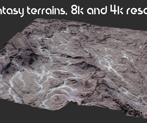 ArtStation - Fantasy Terrains Collection Vol.1 | 12 Terrains at 8k ...