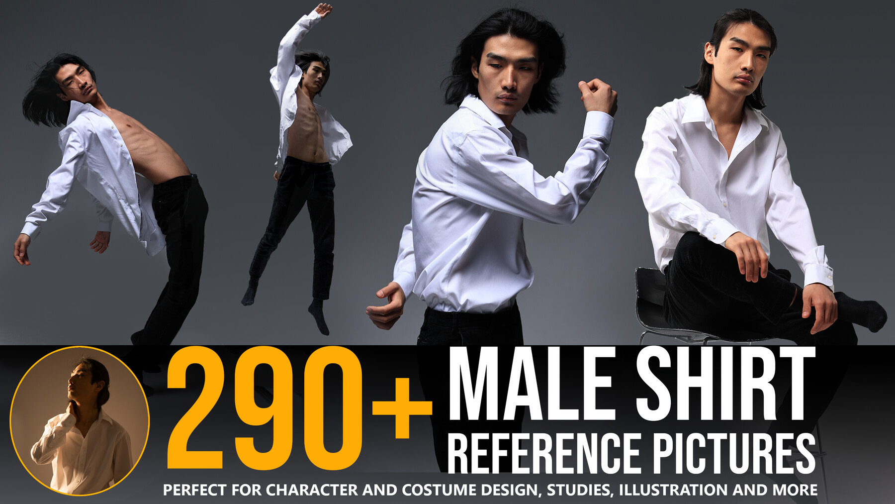 Grafit Studio - 290+ Male Shirt Reference Pictures