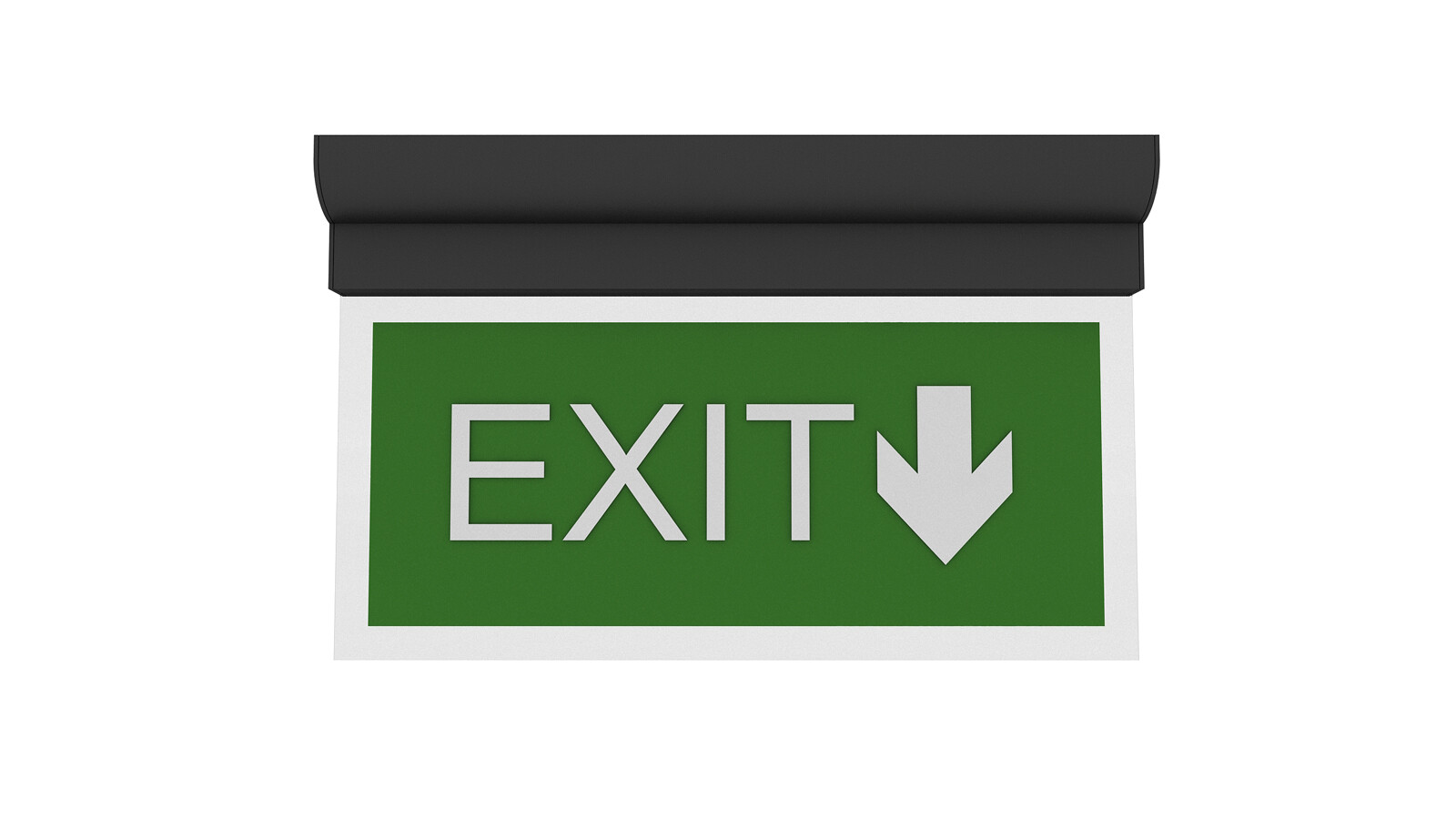 ArtStation - exit sign low poly model | Game Assets