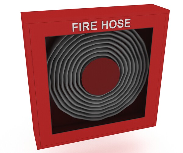 ArtStation - fire hose model 3D model | Game Assets