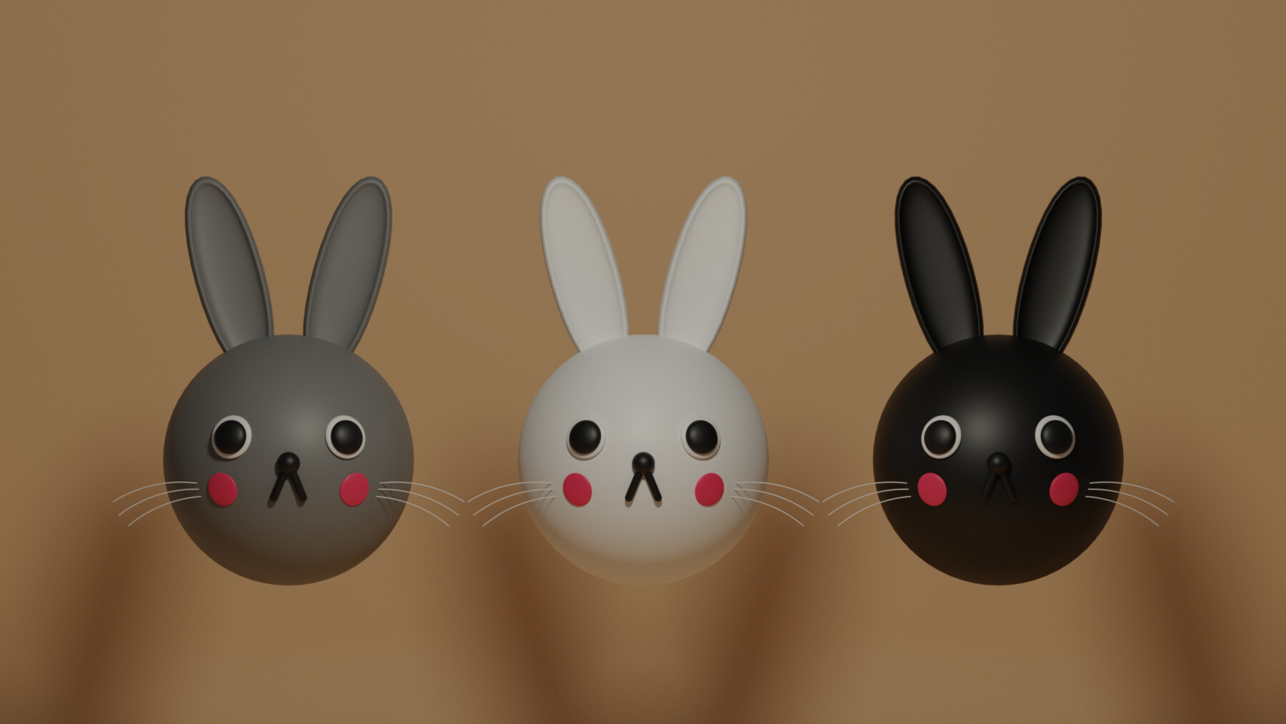 ArtStation - Cartoon Cute Bunny Rabbit Collection 3D Model | Resources
