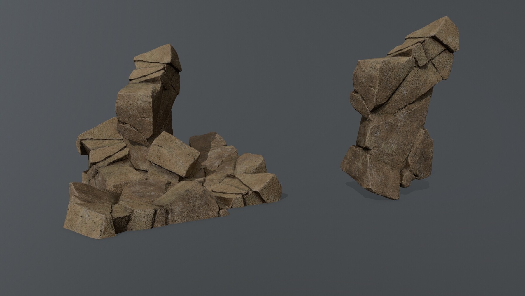 ArtStation - desert rocks | Game Assets