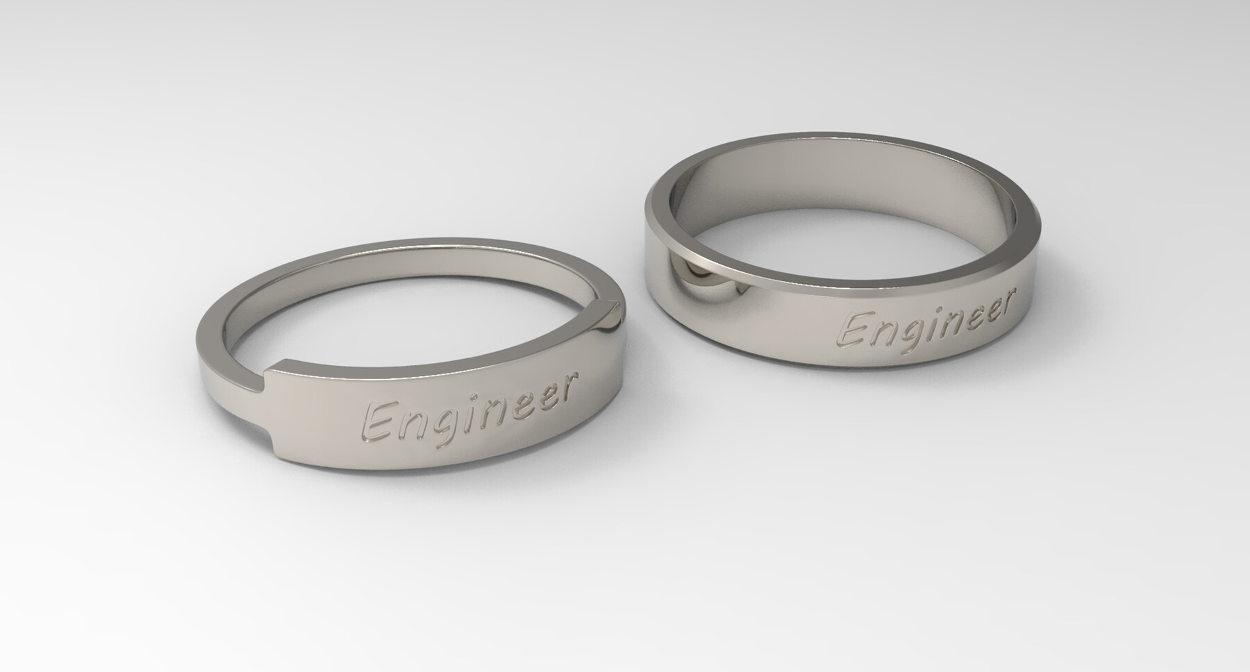 ArtStation - Engineer Couple Ring Platinum | Resources