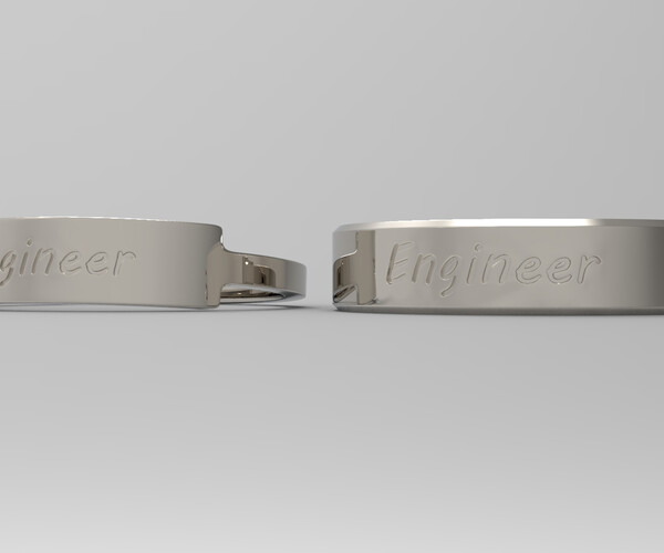 ArtStation - Engineer Couple Ring Platinum | Resources