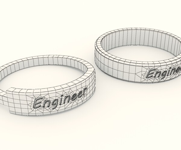 ArtStation - Engineer Couple Ring Platinum | Resources