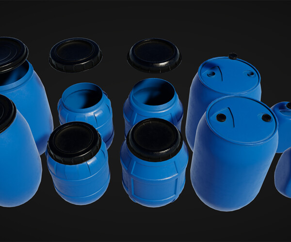 ArtStation - HQ Unlimited Container Kit (Customizable) | Game Assets