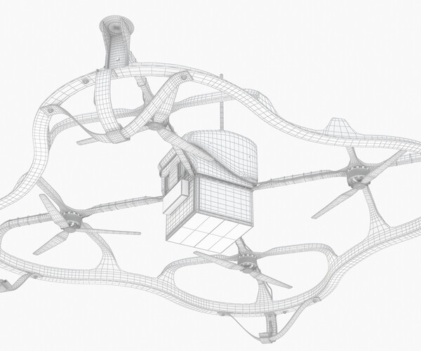 ArtStation - Amazon Prime Air Delivery Drone 3D model | Resources