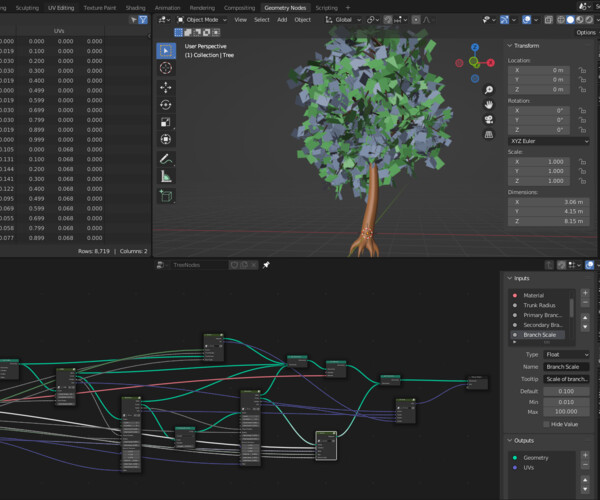ArtStation - Procedural Tree | Resources