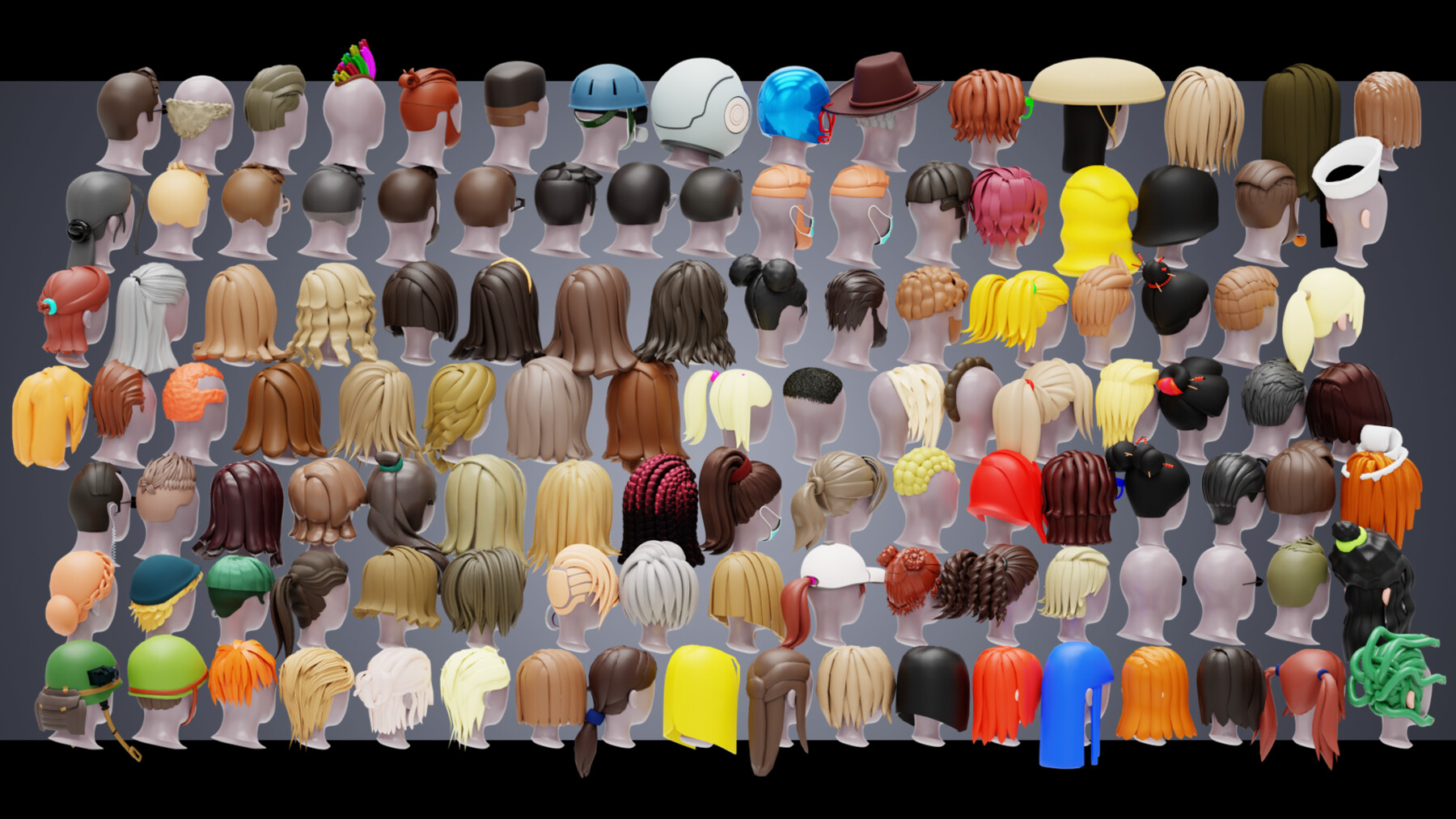 ArtStation - 150 Base Stylized Haircuts | Resources