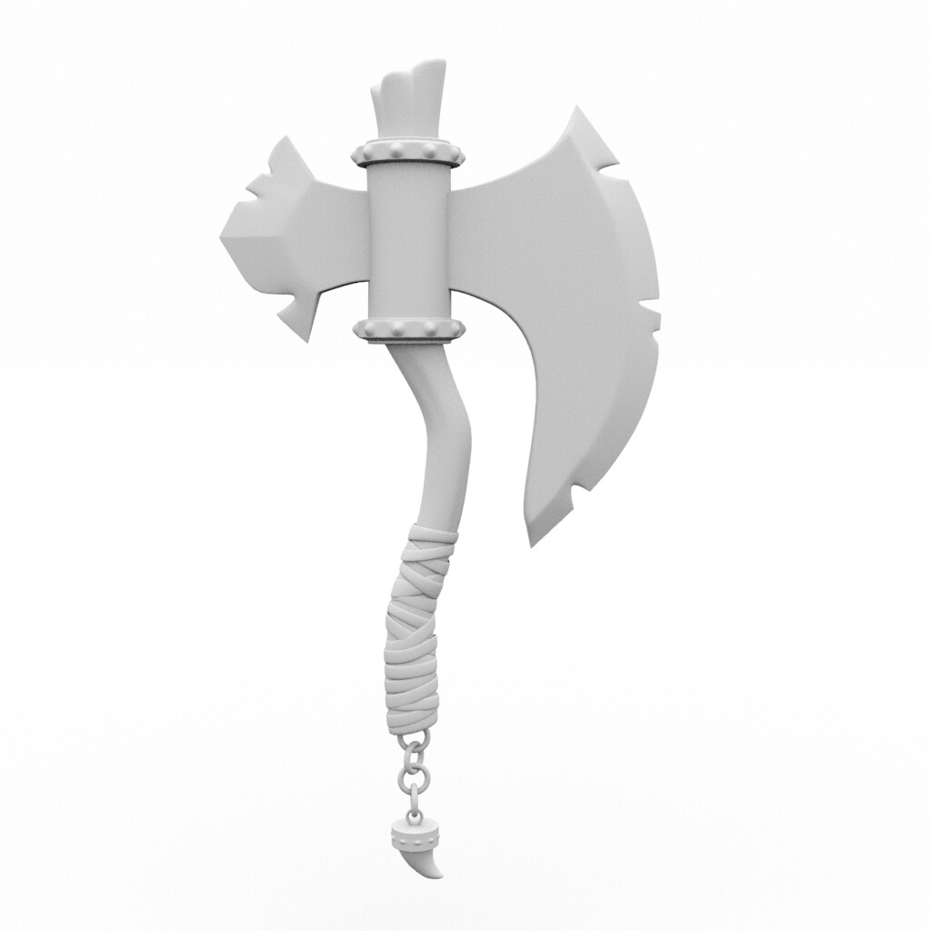 ArtStation - Axe - Game ready Low-poly 3D model | Game Assets