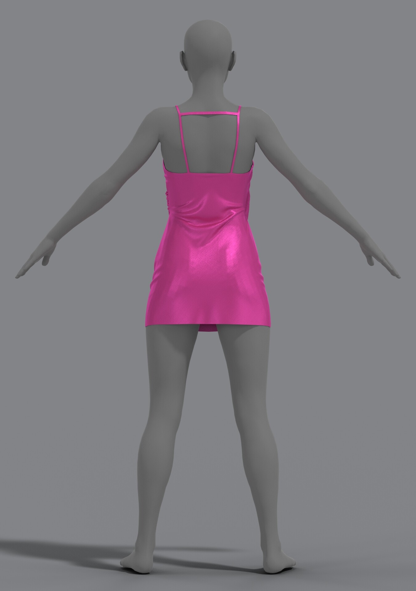 ArtStation - EMMA bias cut dress / MD / CLO 3D project / OBJ / Genesis ...