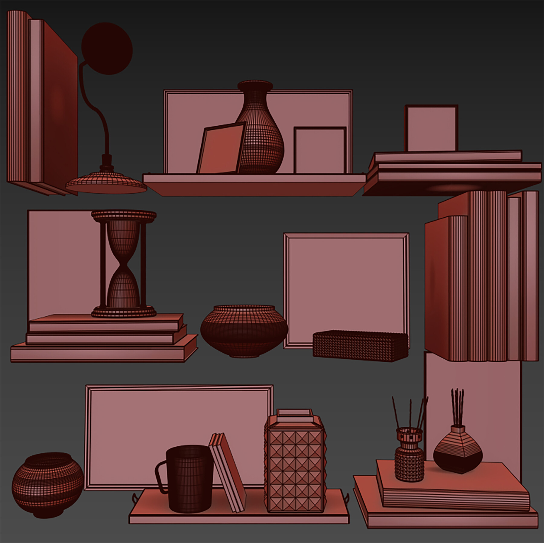 ArtStation - decoration set 01 | Resources