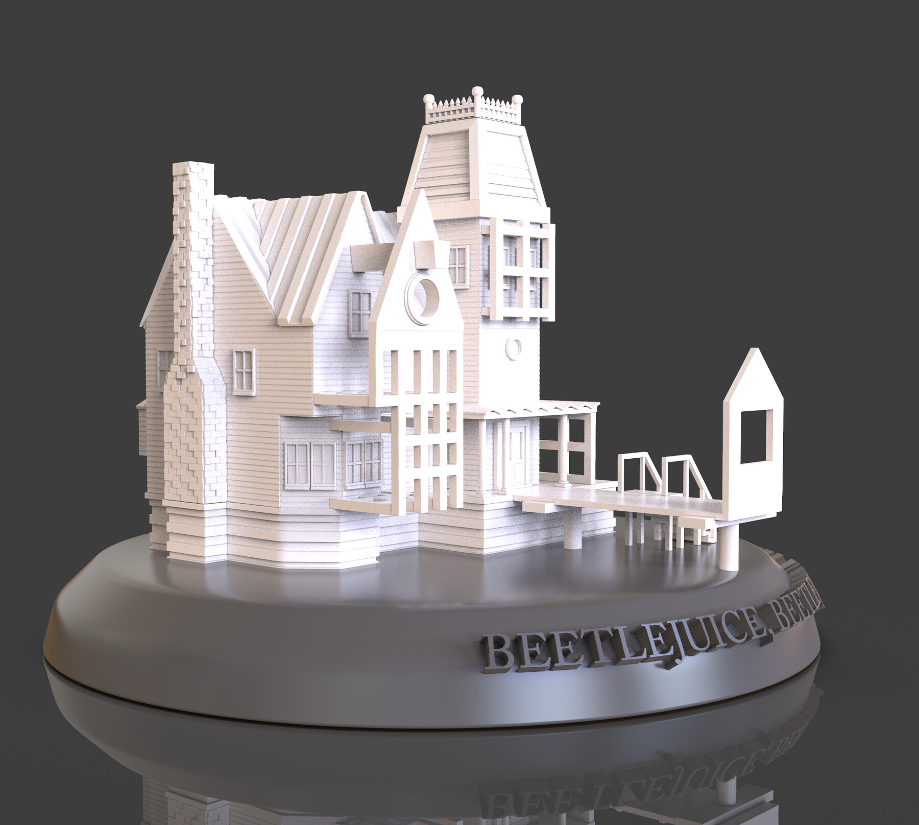 ArtStation - Beetlejuice House Diorama | Resources