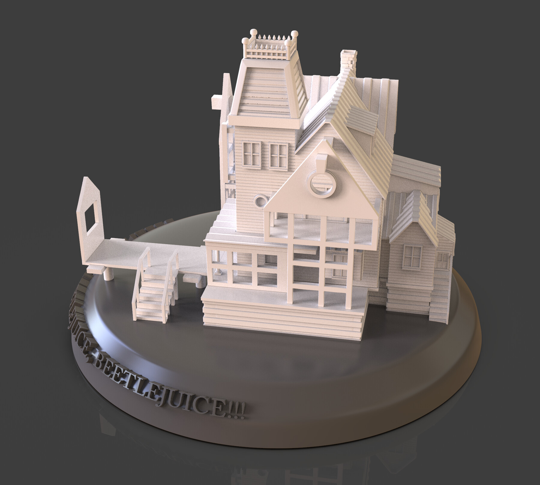 ArtStation - Beetlejuice House Diorama | Resources