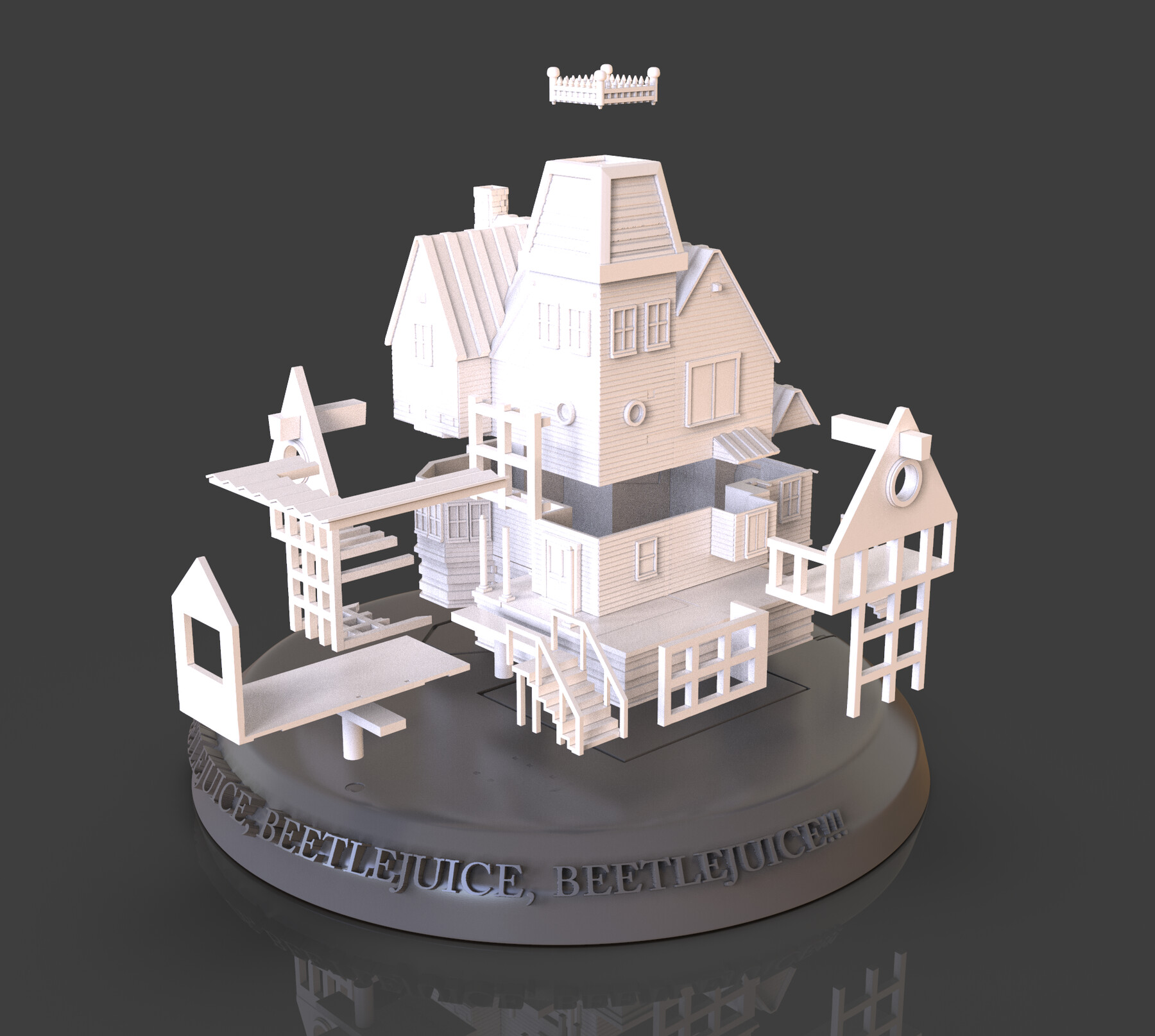 ArtStation - Beetlejuice House Diorama | Resources