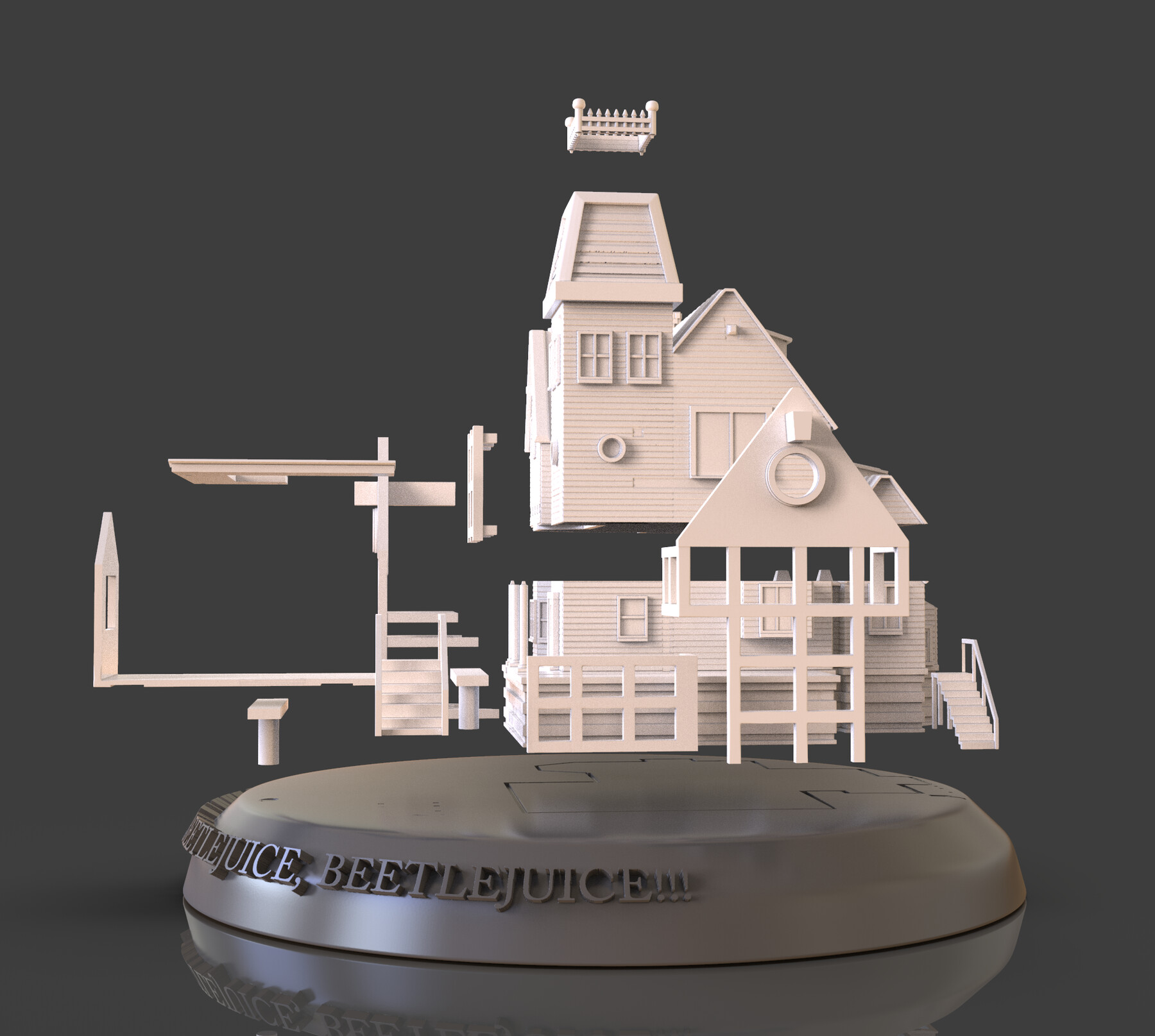 ArtStation - Beetlejuice House Diorama | Resources