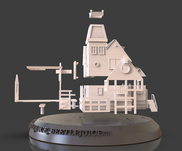 ArtStation - Beetlejuice House Diorama | Resources