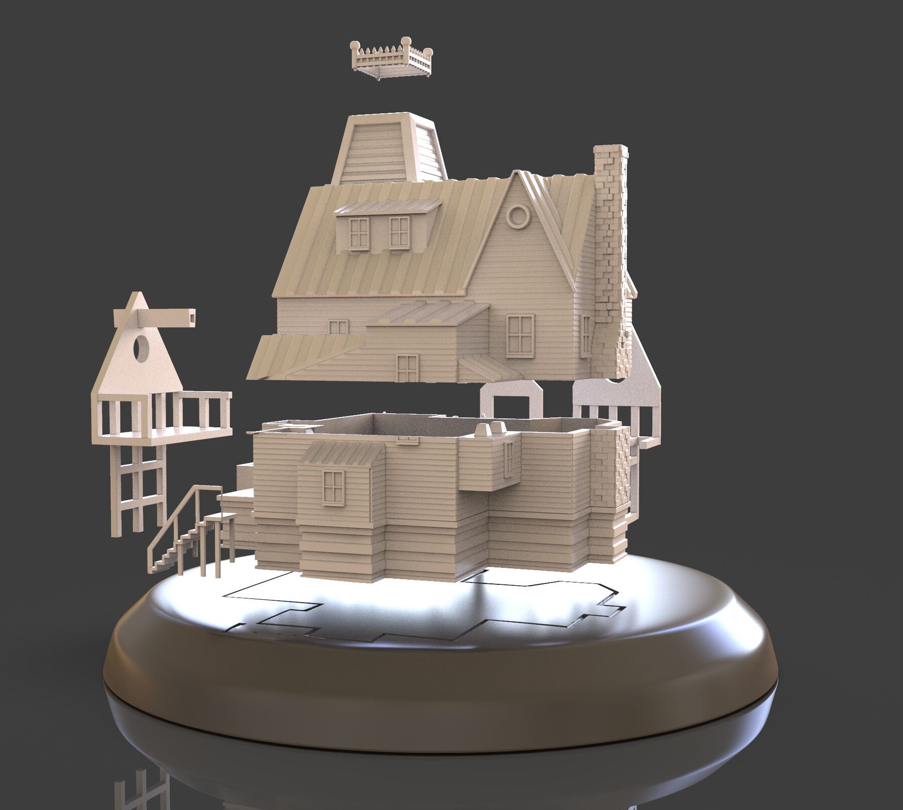 ArtStation - Beetlejuice House Diorama | Resources