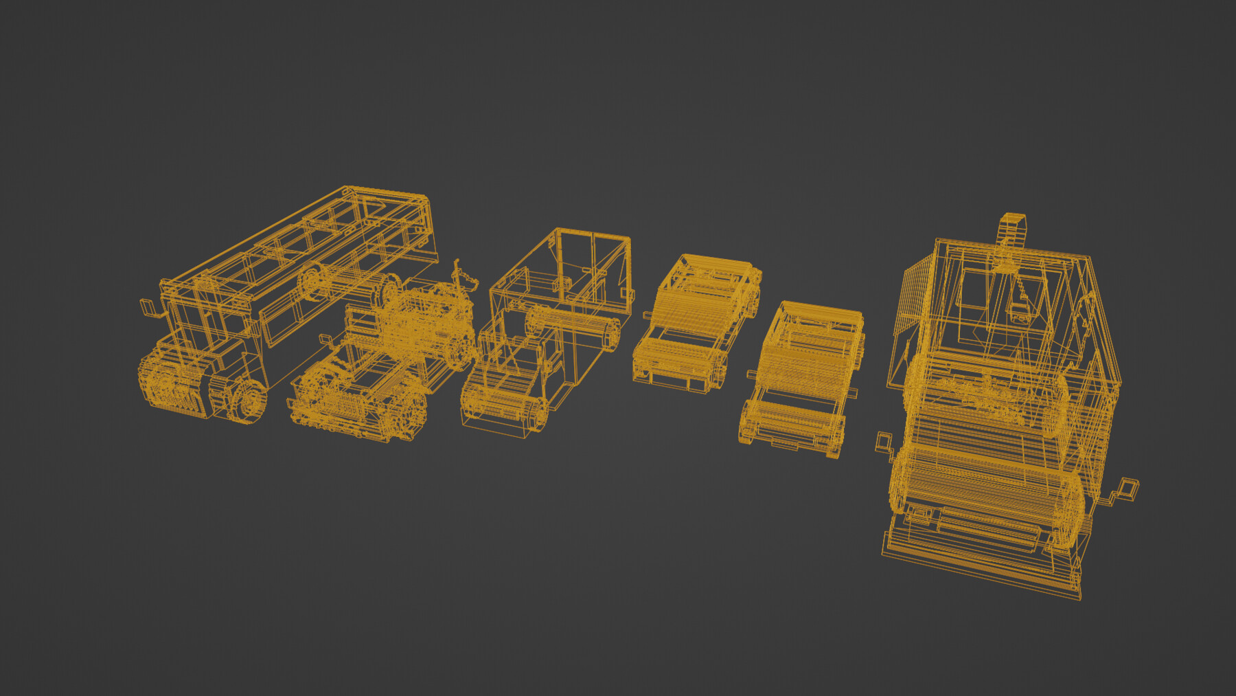 ArtStation - 6 Voxel Vehicles 3D MagicaVoxel Designs | Game Assets