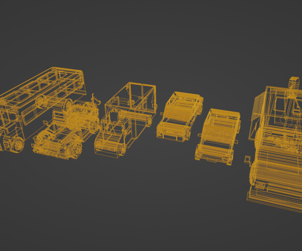 ArtStation - 6 Voxel Vehicles 3D MagicaVoxel Designs | Game Assets