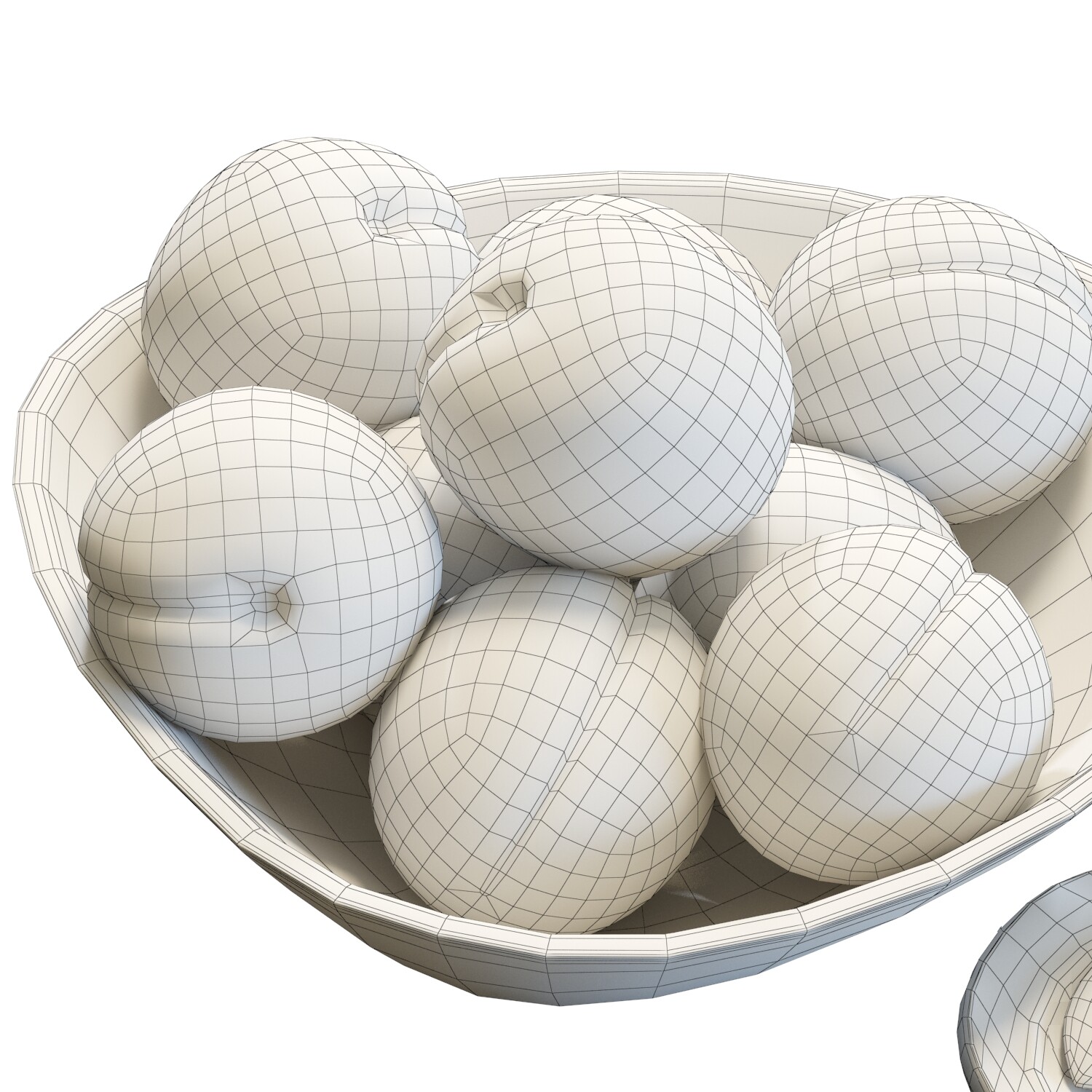 ArtStation - 3D Model / Food Set 13 / Bowl with Apricots | Resources