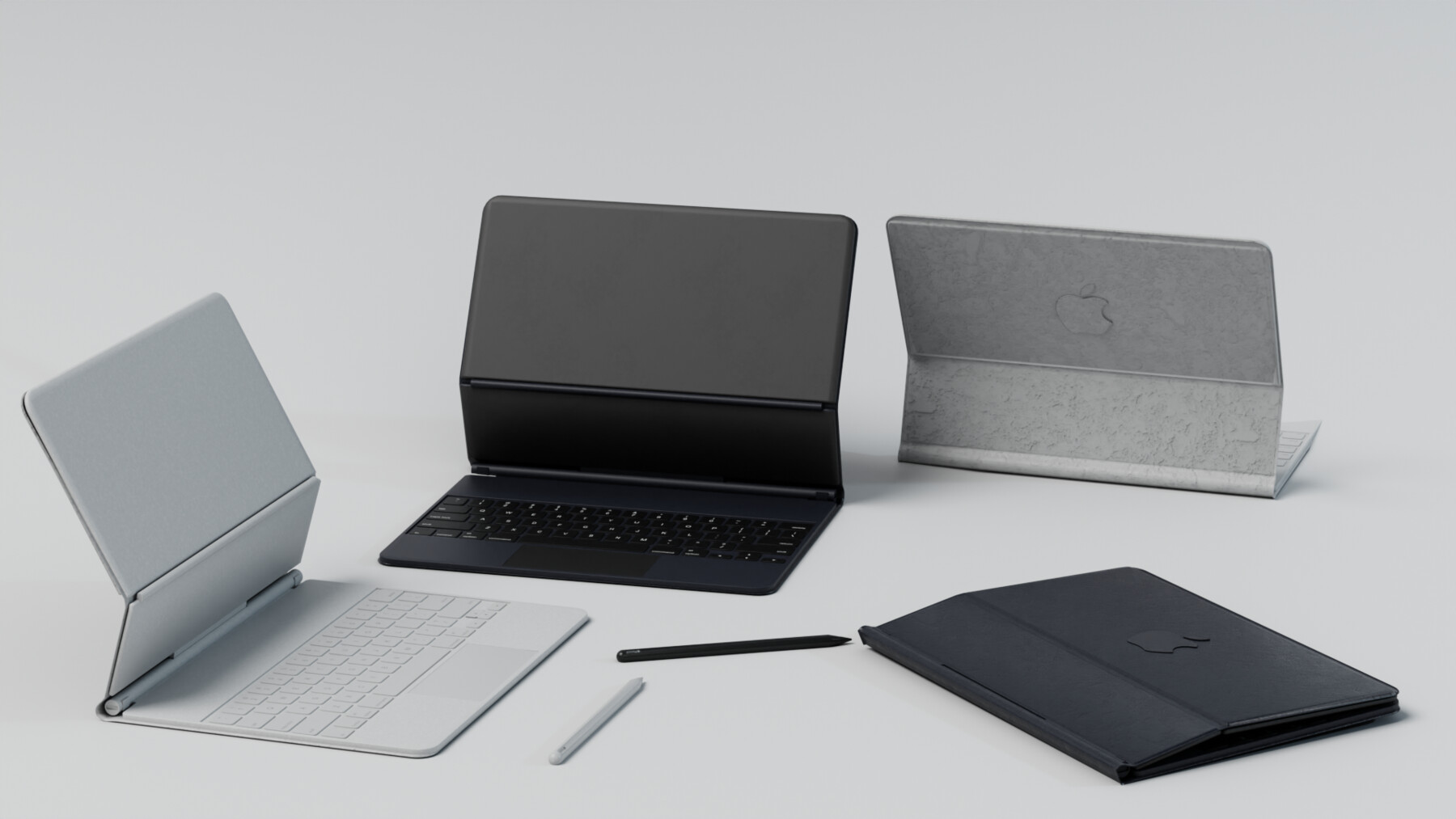 ArtStation - Apple iPad 2021 with cover - keyboard and pencil all ...