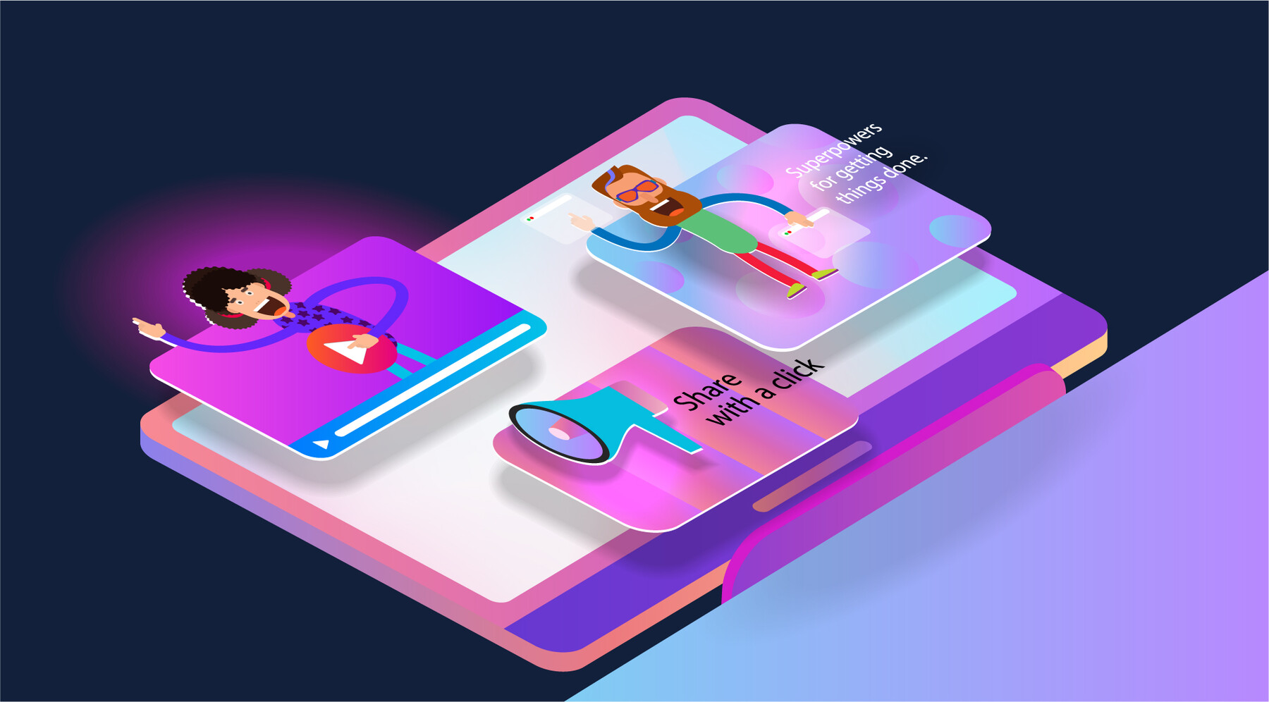 ArtStation - Interface of a computer web application with cartoon ...