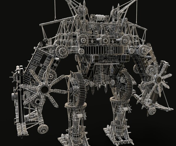 ArtStation - MECH GIANT ROBOT SIEGE ENGINE MACHINE WAR CONSTRUCTION ...